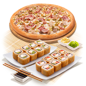 Доставка наборов Пиццы Суши и Вок в Москве и Московской области. «ПиццаСушиВок» +7 (495) 134-33-33